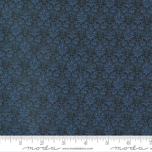 Morris Meadow Kelmscott Blue - William Morris black background with ... Morris Meadow Kelmscott Blue - William Morris black background with ...