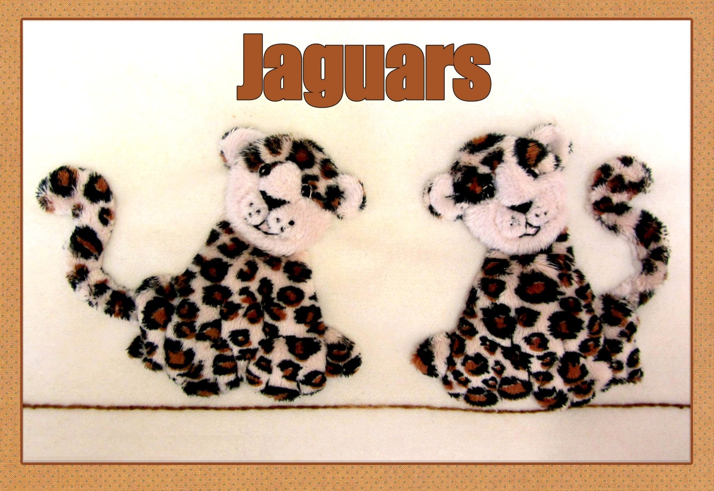 Jaguar Kit - Kit includes pattern, full instructions & velour for ...
